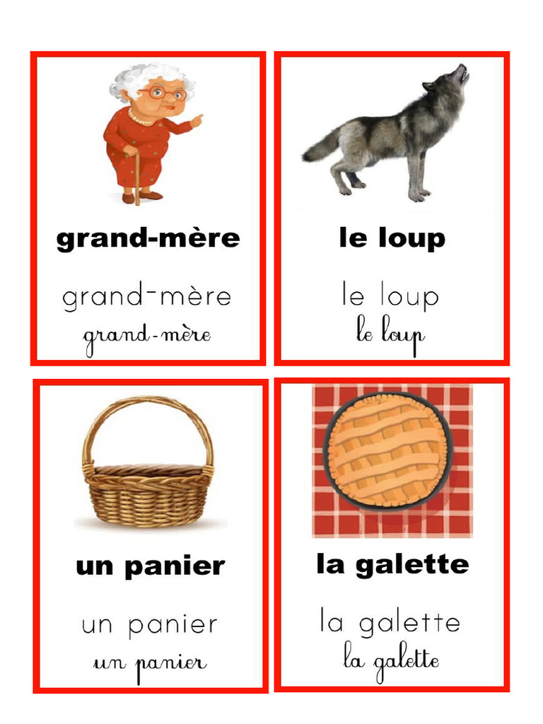 cartes-nomenclatures-Petit-chaperon-rouge | PDF
