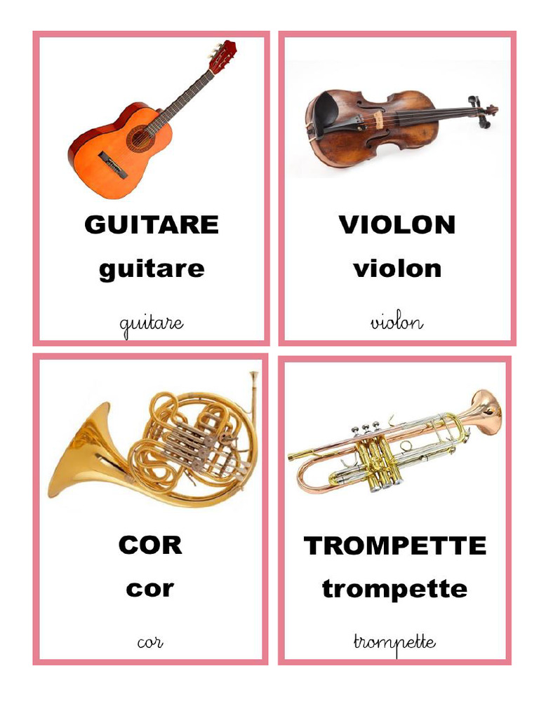 Cartes Nomenclatures Instruments | PDF