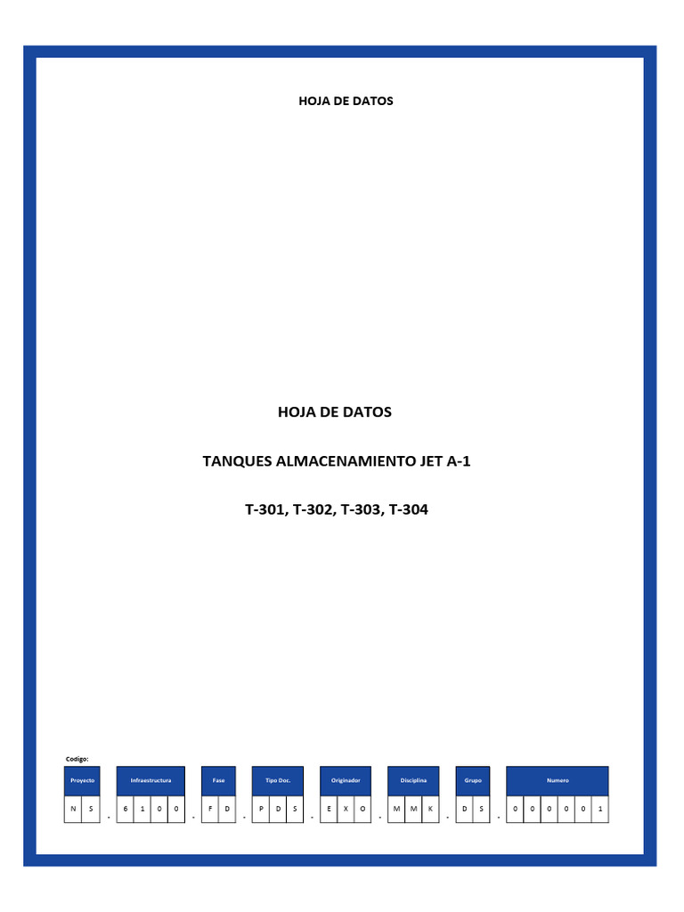 Hoja de Datos | PDF | Tanques