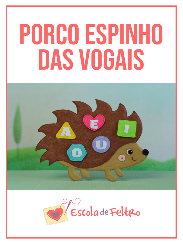Atividade de Artes: Porco Espinho em Feltro | PDF