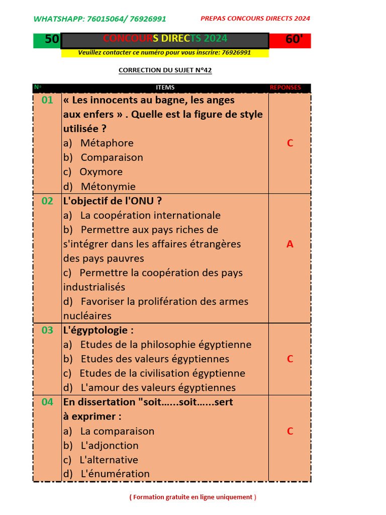 Sujets et Corrigés Concours 2024 BF | PDF | Pancréas