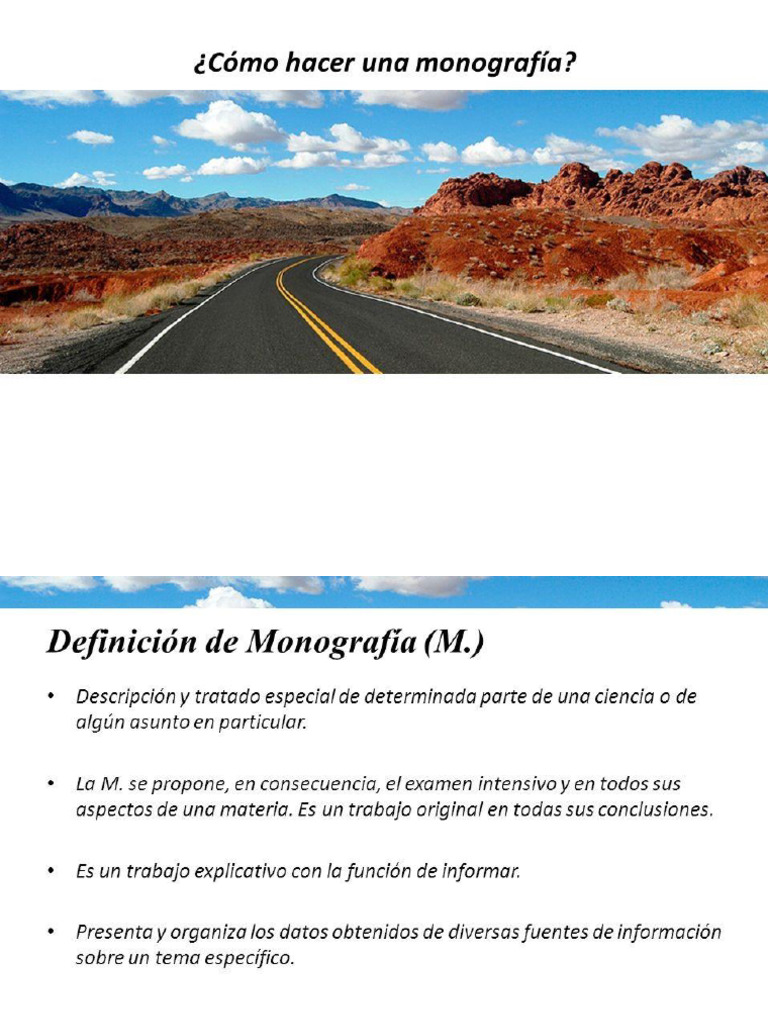 Cómo Hacer Una Monografía | PDF