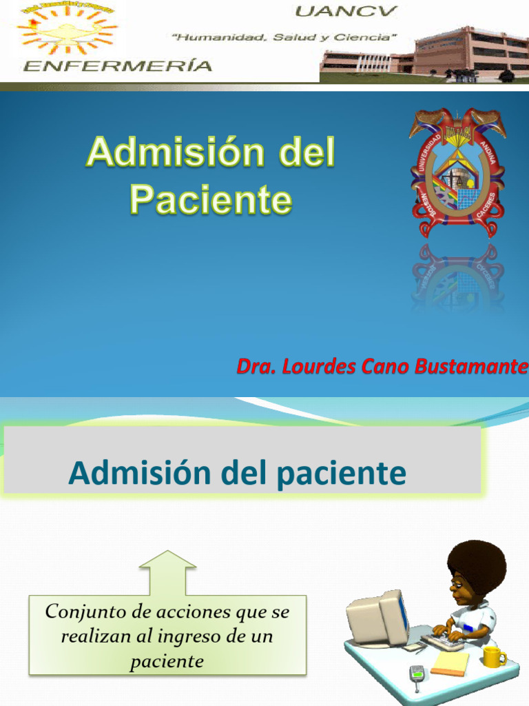Clase 3 Admision del Paciente | Descargar gratis PDF | Unidad de ...