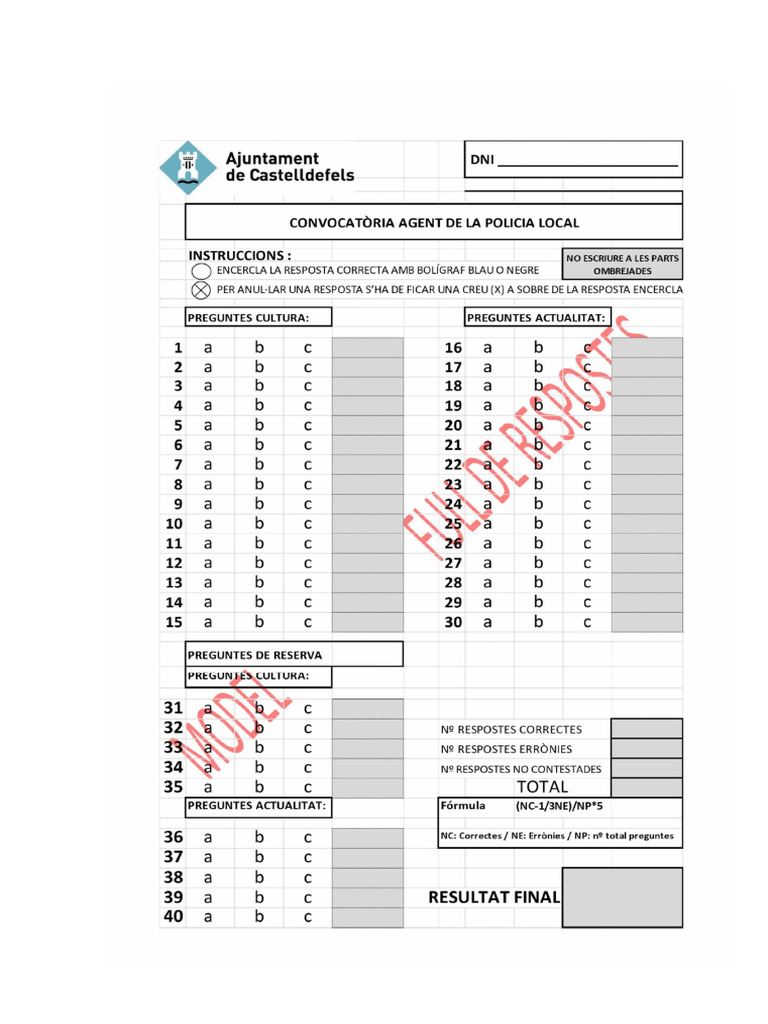 Model Full Respostes Publicat Web | PDF
