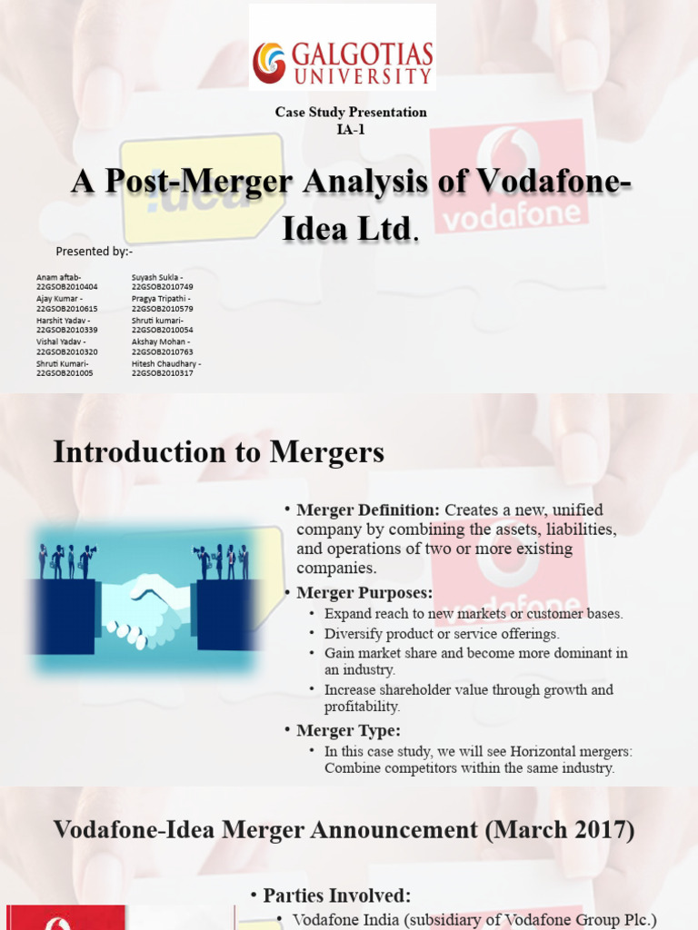 A Post-Merger Analysis of Vodafone-Idea LTD | PDF | Mergers And ...