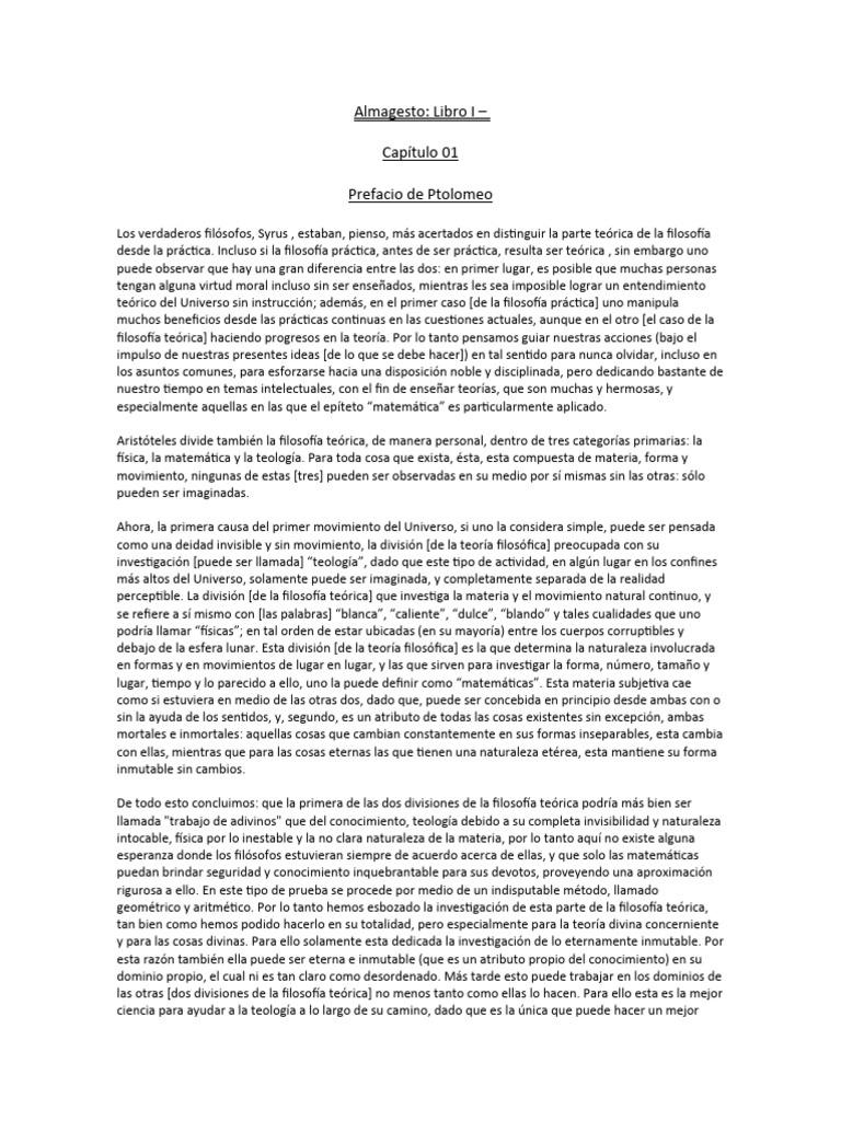 Almagesto | PDF | Teoría | Estrellas