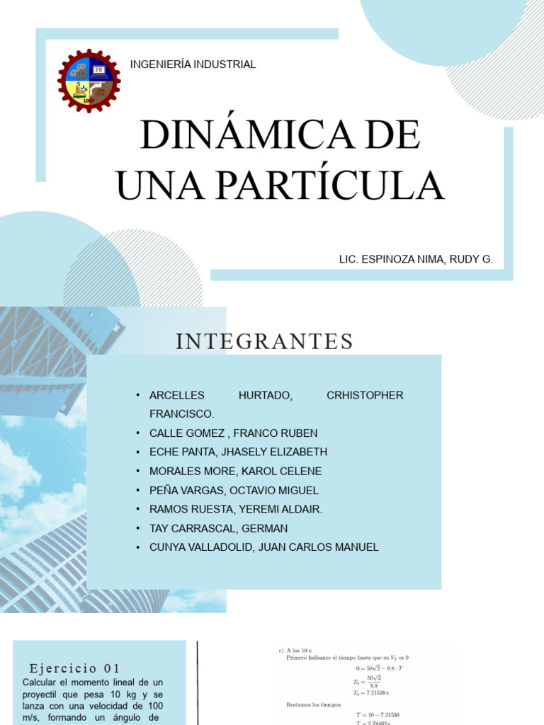 Dinámica Fisica 1 | PDF | Fuerza | Las leyes del movimiento de Newton
