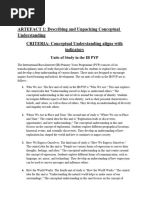 IB PYP Additional Concepts 2025 | PDF