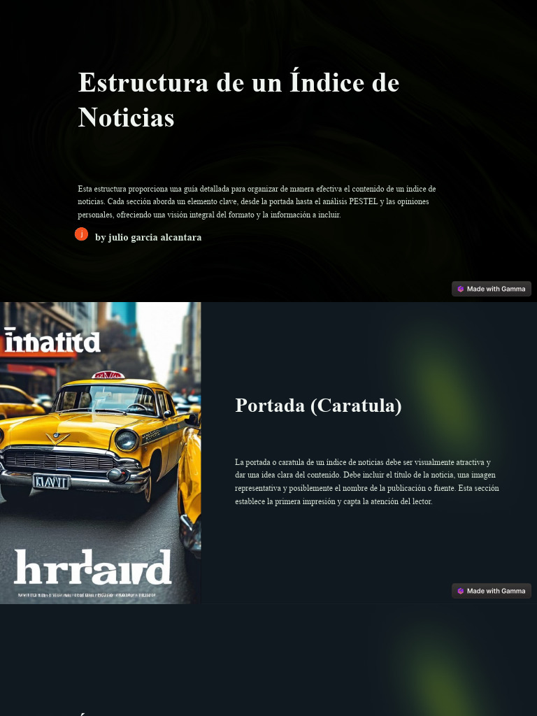 Estructura de Un Indice de Noticias | PDF
