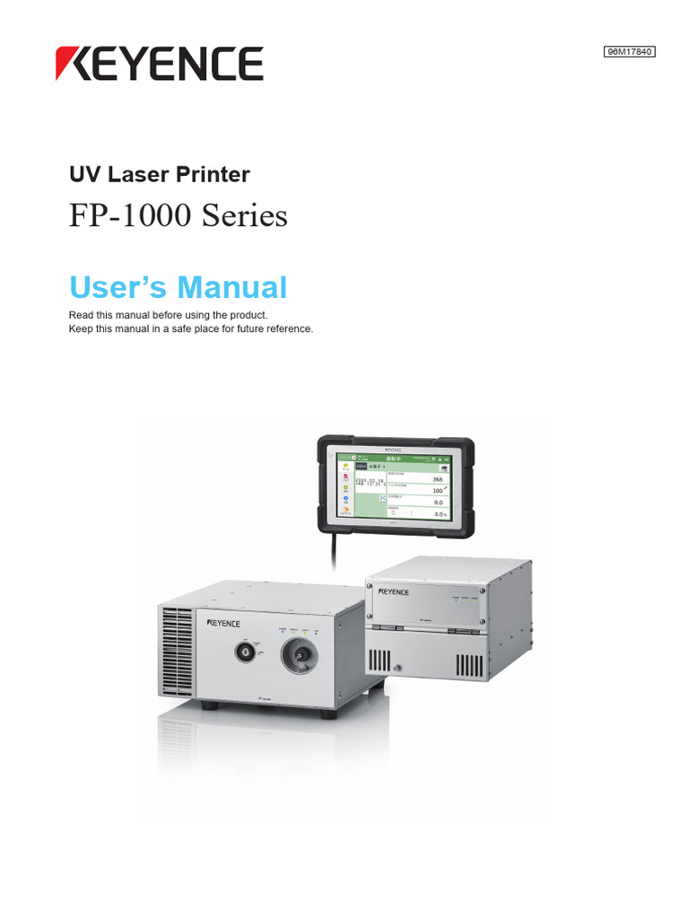 FP-1000 Series: User's Manual | PDF | Laser | Light