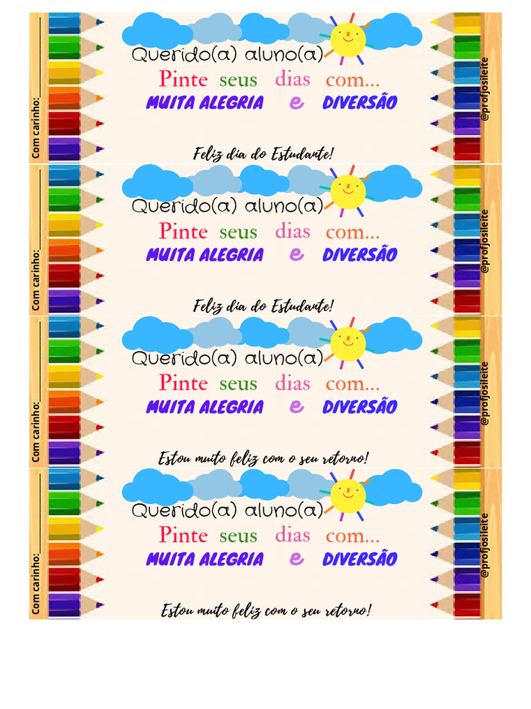 Lembrancinha de Lápis-dia do estudante | PDF