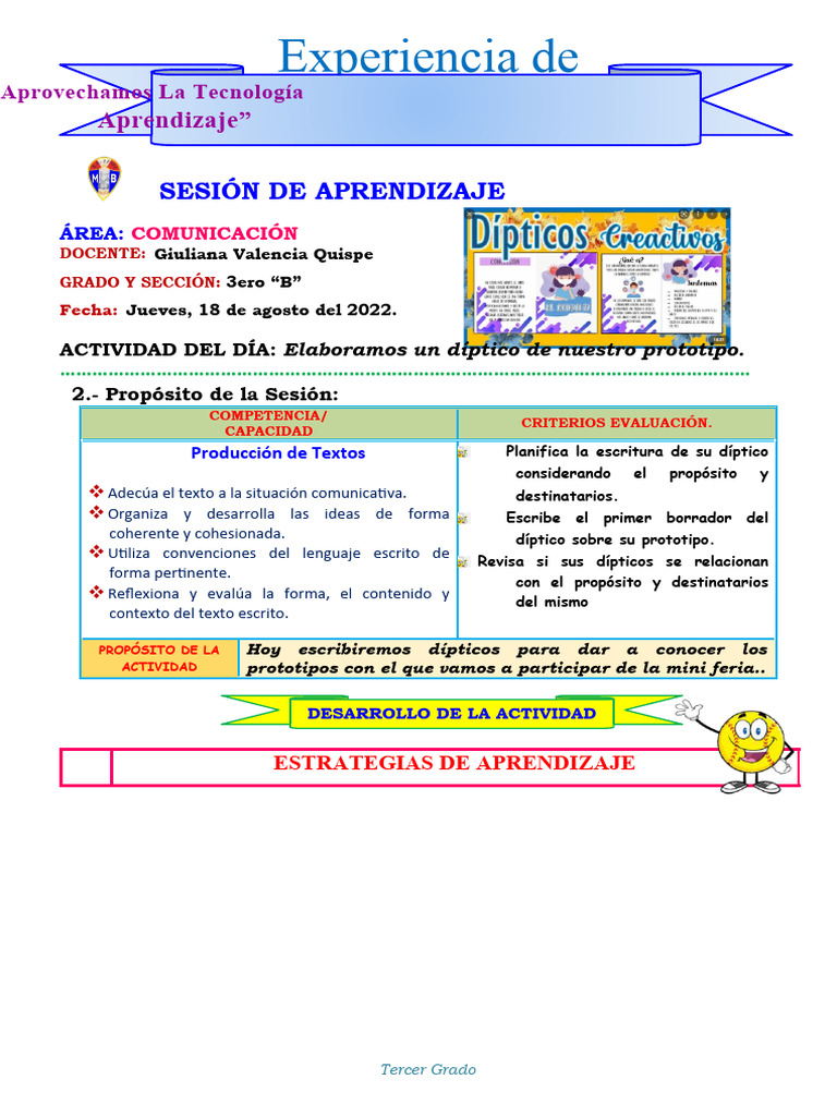 Eclaboramos Un Diptico Comunicacion | PDF | Evaluación | Cognición