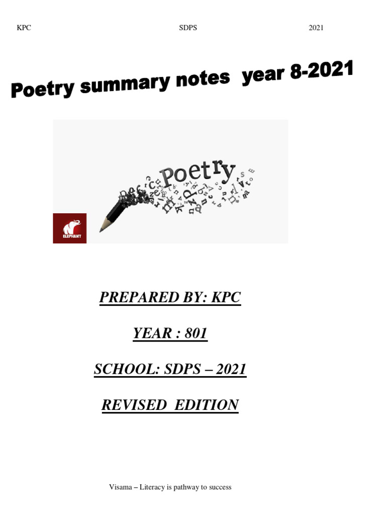 Year 8 Poetry Analysis and Themes | PDF | Cost Of Living | Hope