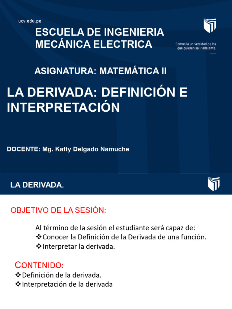 Derivadas: Definición y Aplicaciones | PDF | Derivado | Pendiente
