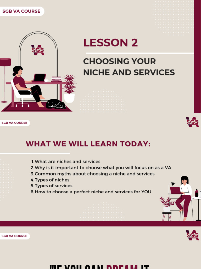 (Lesson 2) Choosing Your Niche | PDF | Popular Culture & Media Studies ...
