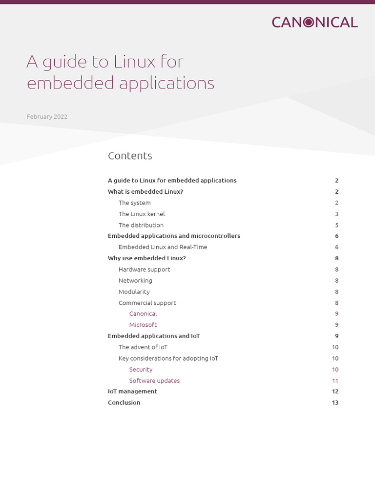 Guide - To.linux - For.embedded - Applications 20220501 | PDF | Linux ...