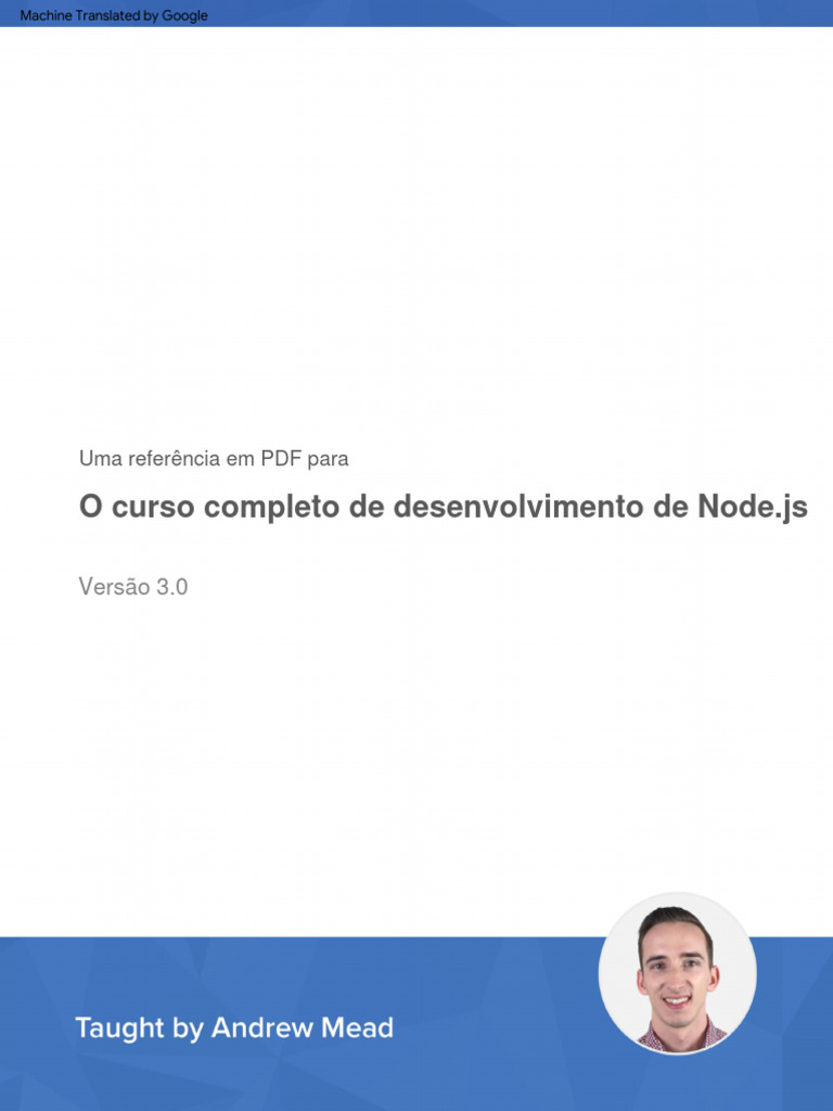 PDF-Guide-Node-Andrew-Mead-v3 Traduzido Português | PDF | Linguagem de script | Script Java