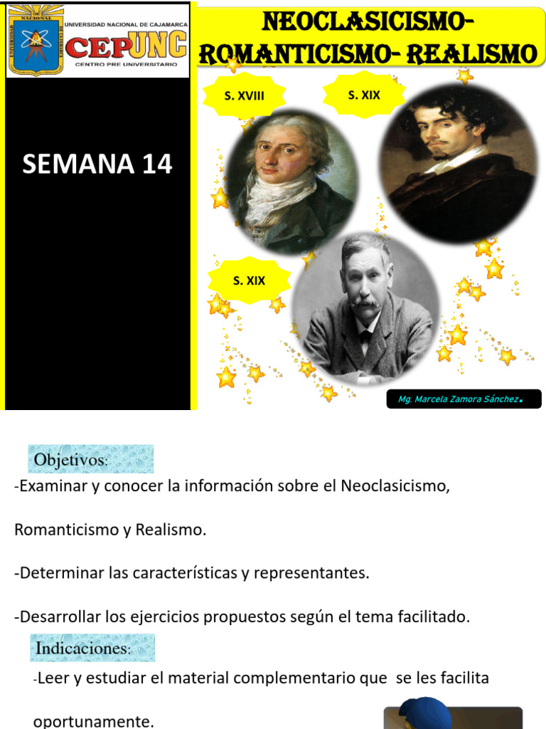 NEOCLASICISMO - ROMANTICISMO - REALISMO Original | PDF | Poesía | Clásicos