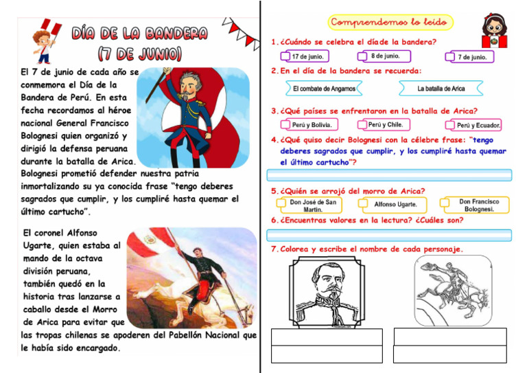 CALIGRAFÍA- DÍA DE LA BANDERA | PDF