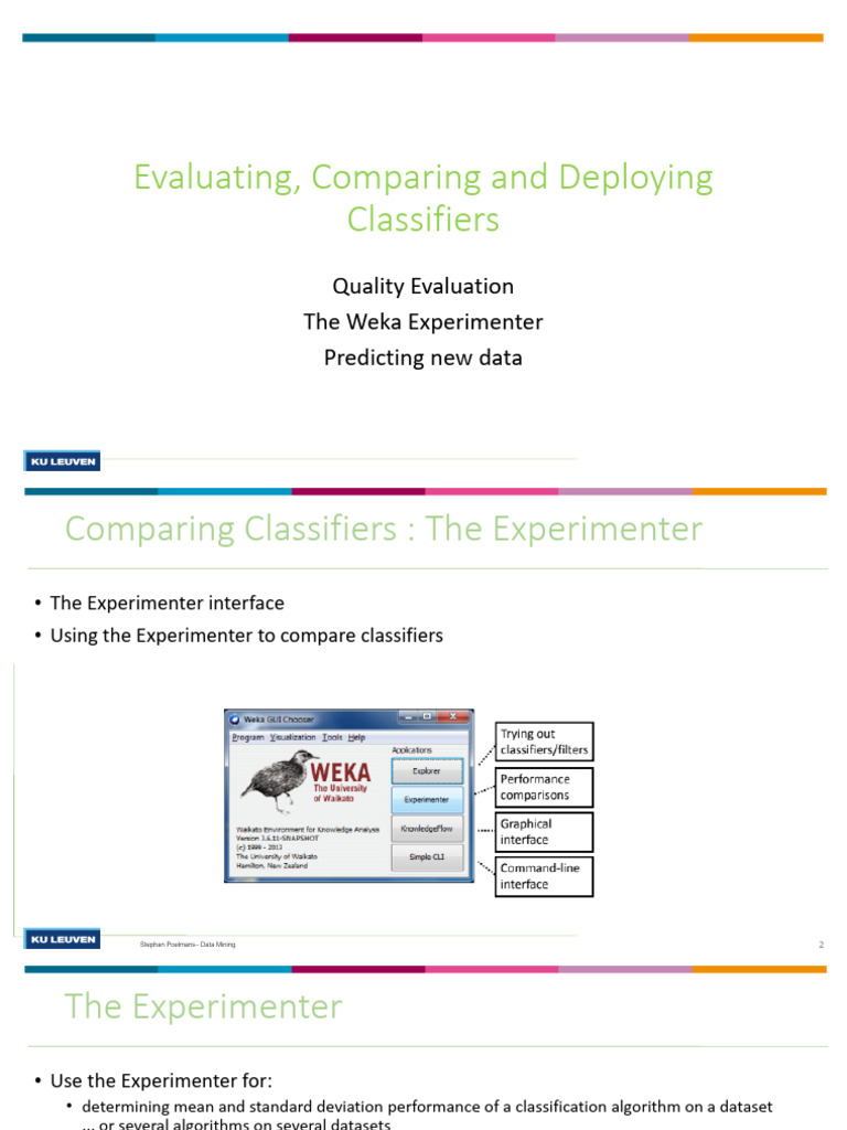Business Intelligence DM3 WEKA Experimenter | PDF | Statistical Classification | Cross ...