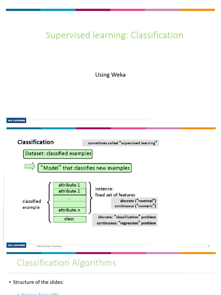 Business Intelligence DM2 WEKA Classification | PDF | Machine Learning | Statistical Classification