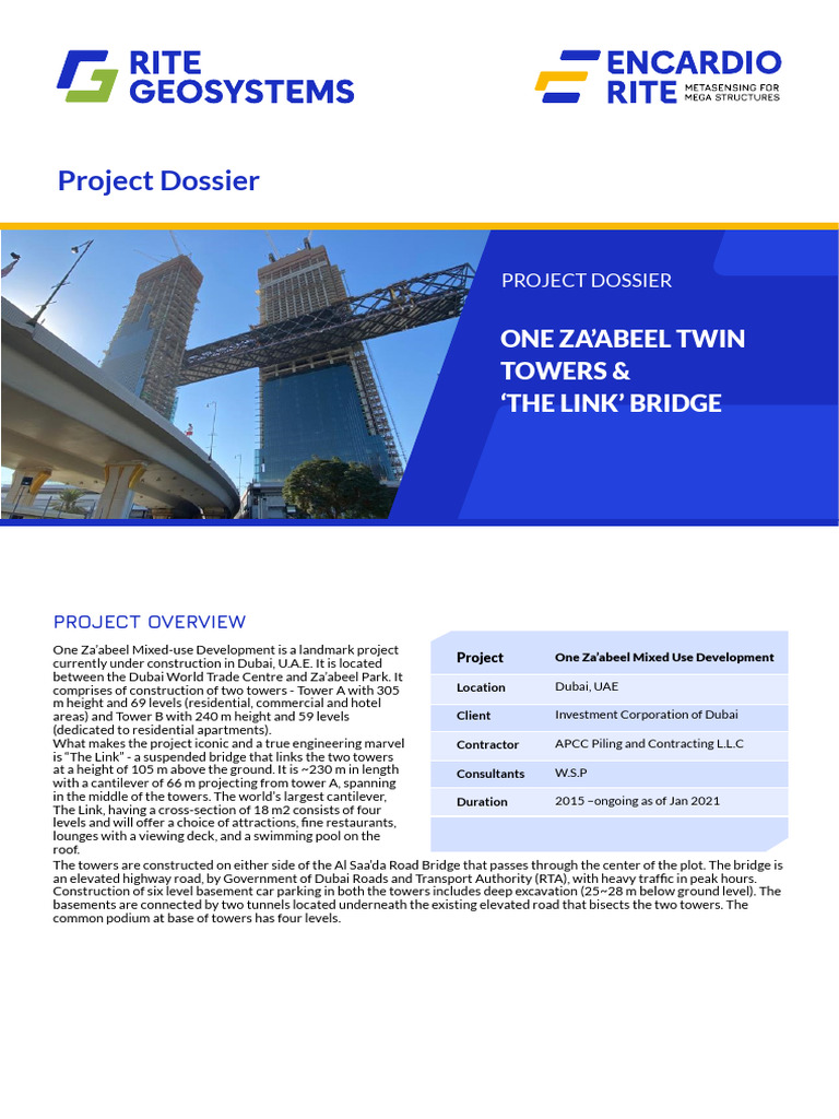 One Za'abeel Project Dossier | PDF | Surveying | Pressure Measurement