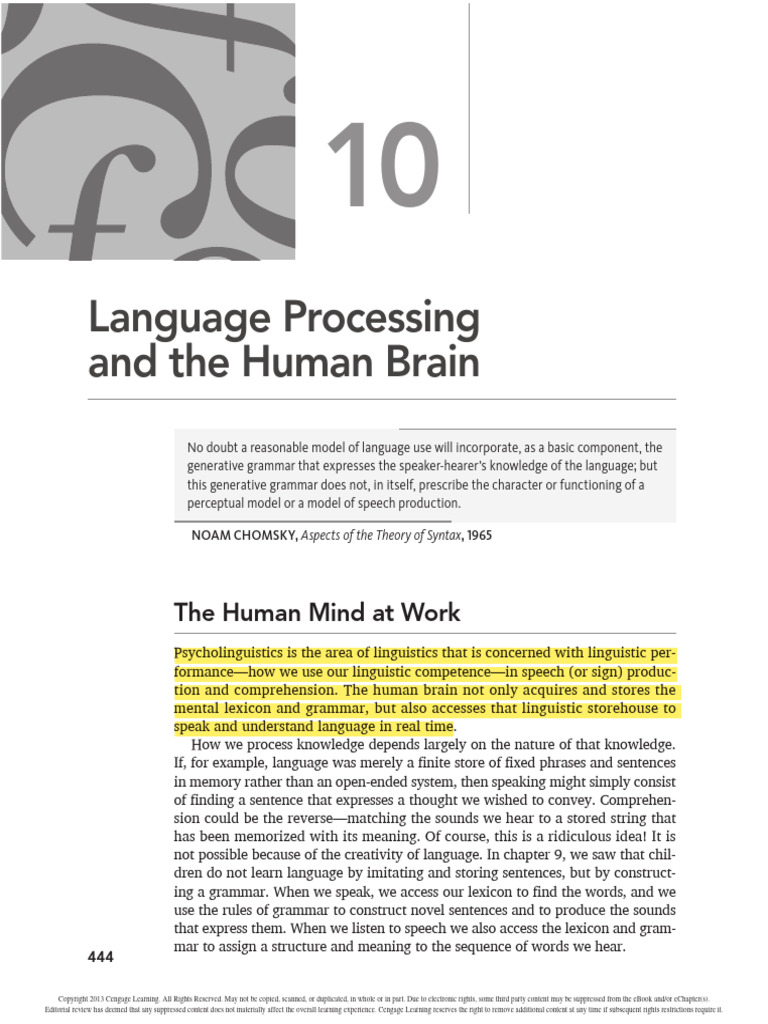 Fromkin Et Al (2014) An Introduction To Language | PDF | Cognitive Science | Neuroscience