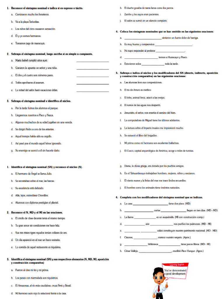 Lenguaje 2do Sec. | PDF