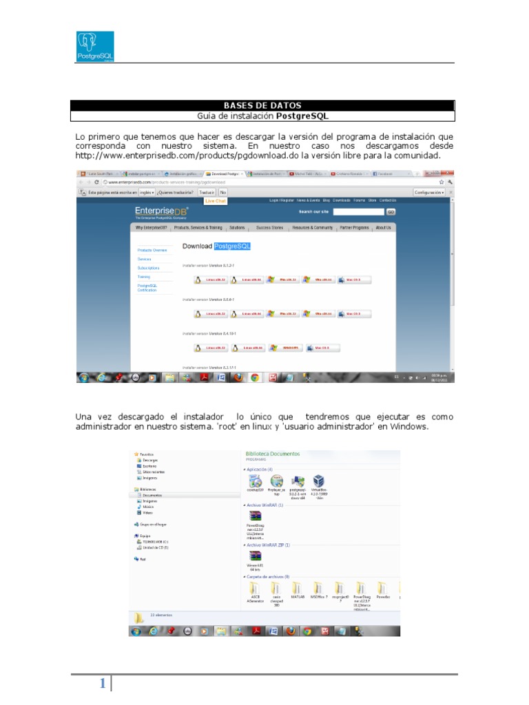 Instalación de PostgreSQL Paso a Paso | PDF | Postgre Sql | Servidor web