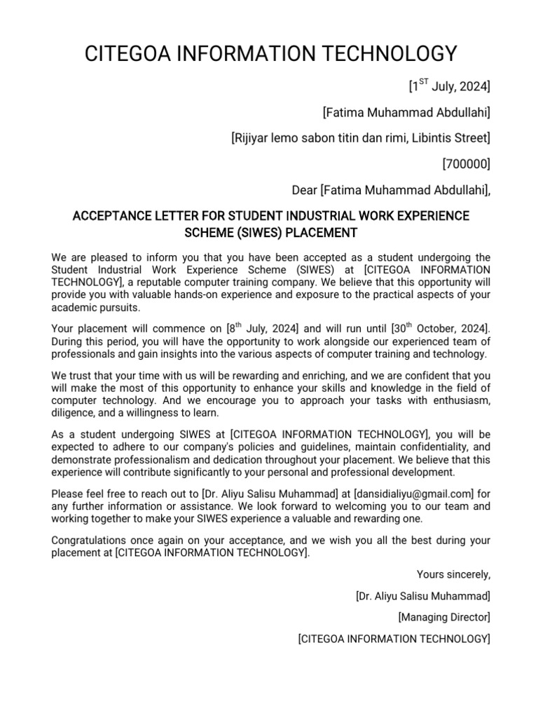 Siwes | PDF | Learning | Behavior Modification