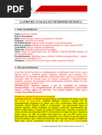 Exemplo Bom de Laudo Neuropsicológico | PDF | Neuropsicologia | Psicologia
