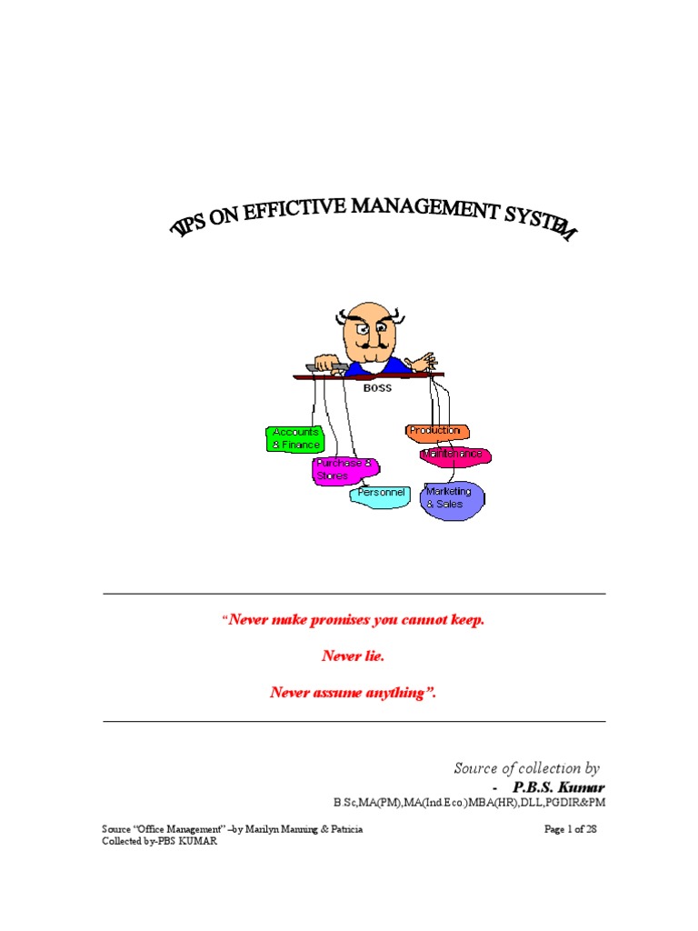 Effective Office Management | PDF | Goal | Strategic Planning