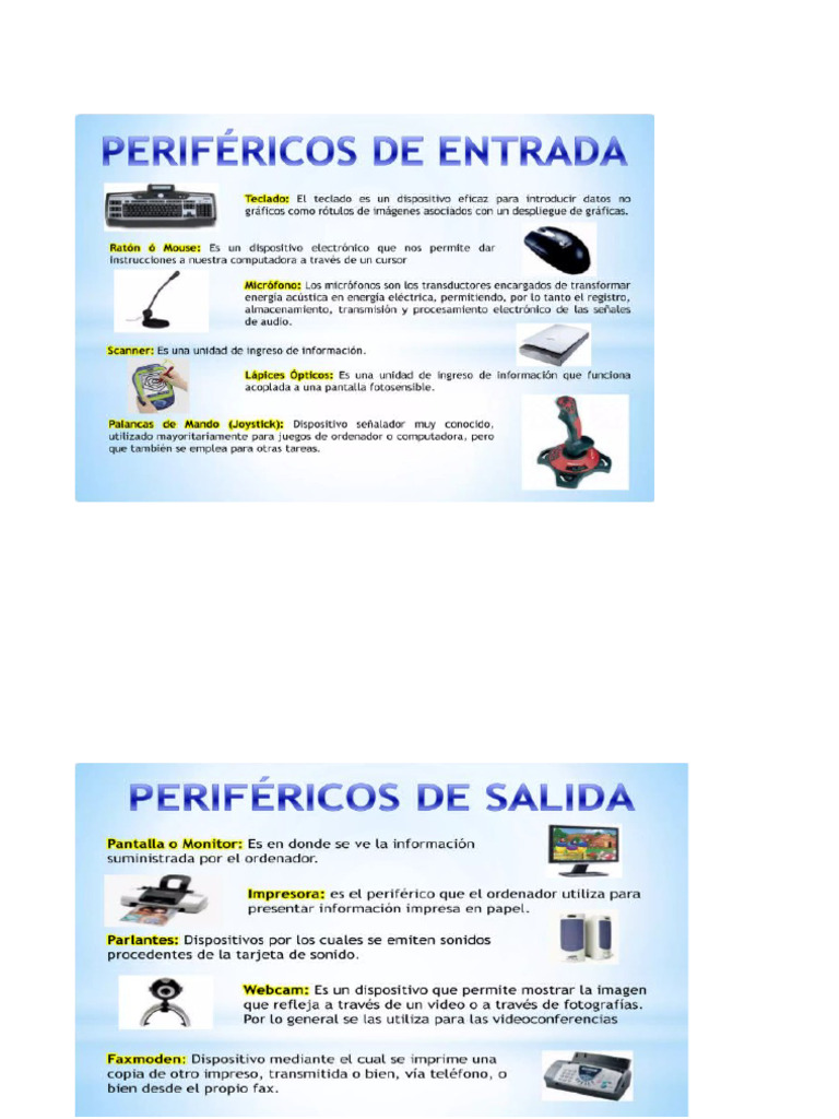 perifericos de entrada y de salida | PDF