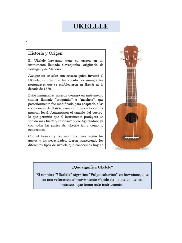 Ukelele | PDF | Guitarras | Musicología
