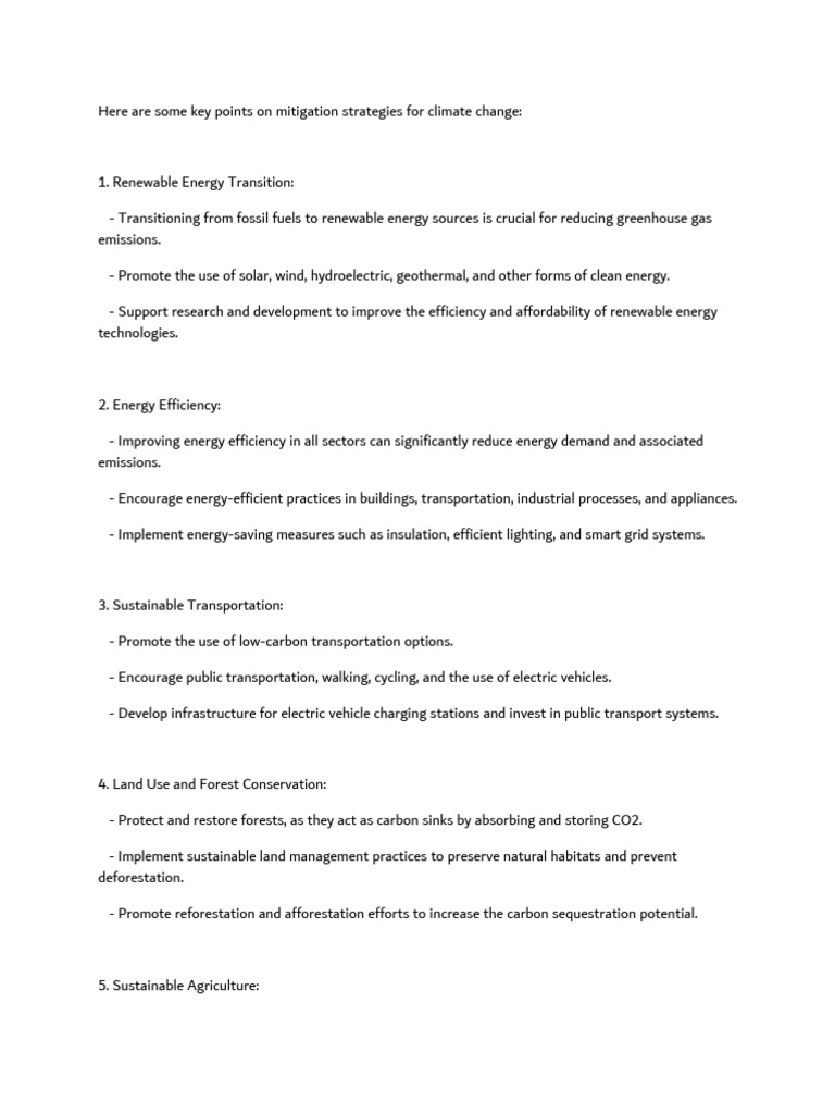 Climate Change Mitigation | PDF | Climate Change Mitigation | Efficient Energy Use