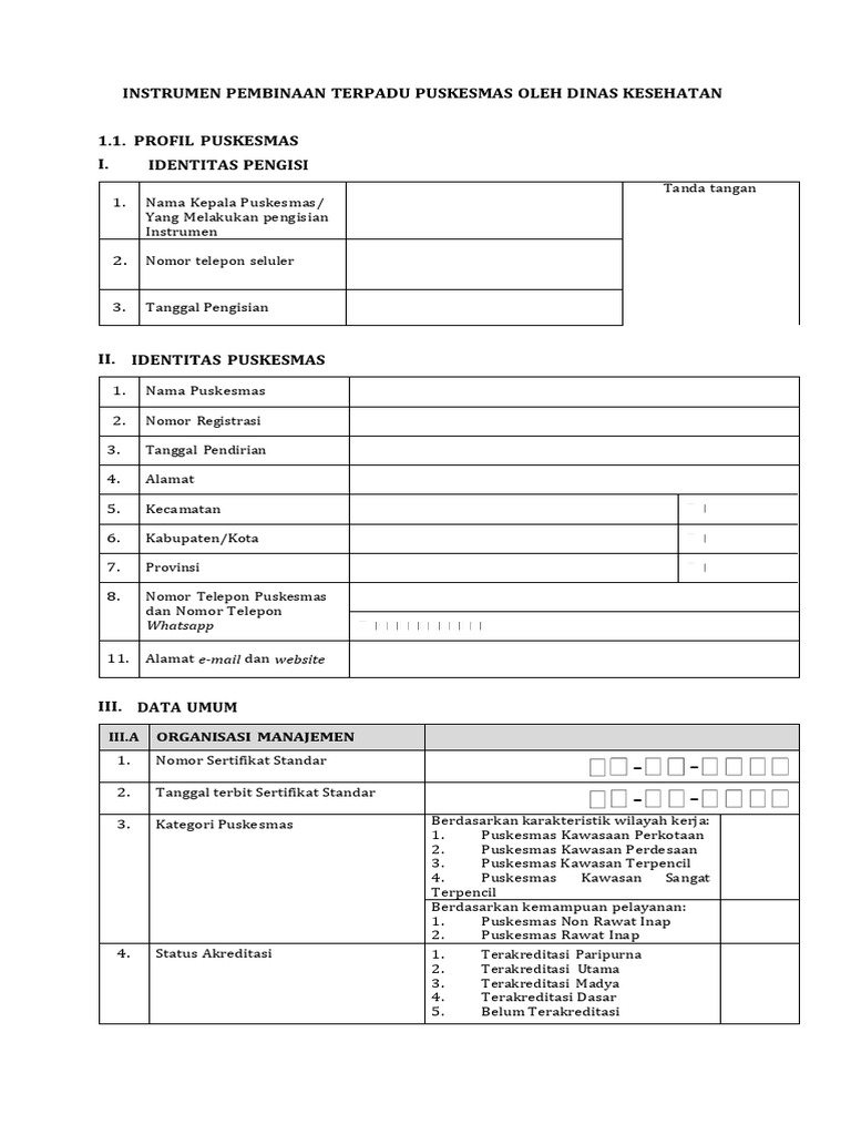 INSTRUMEN TPCB TEBO - Edit | PDF | Kesehatan Holistik