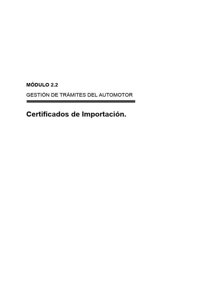 Certificado_importacion | PDF