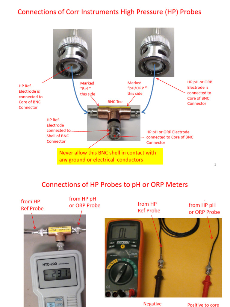 Connection and Testing For High Pressure Probes - RefE-to-Pin | PDF ...