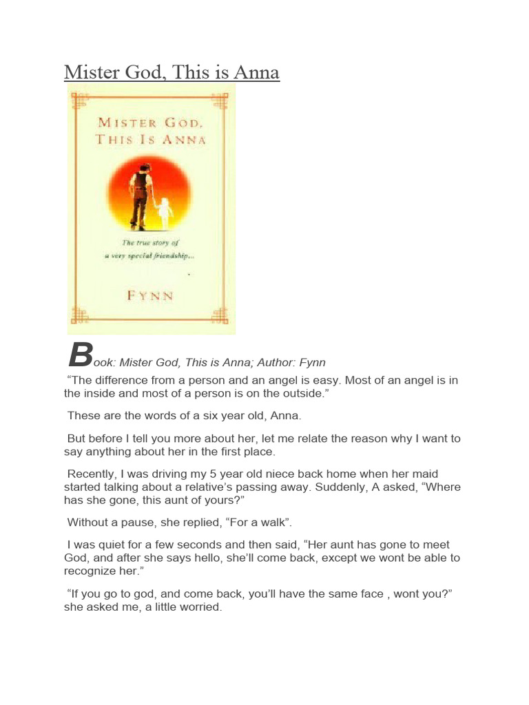 Mister God | PDF | God