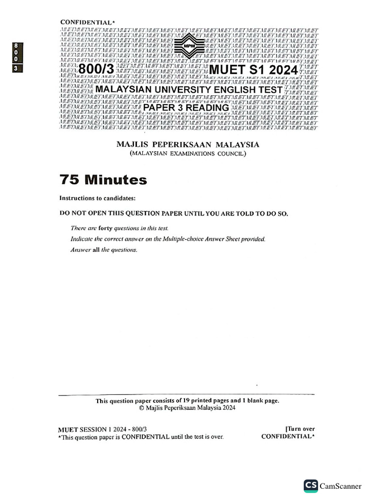 Muet Reading s1 2024 | PDF Muet Reading s1 2024 | PDF