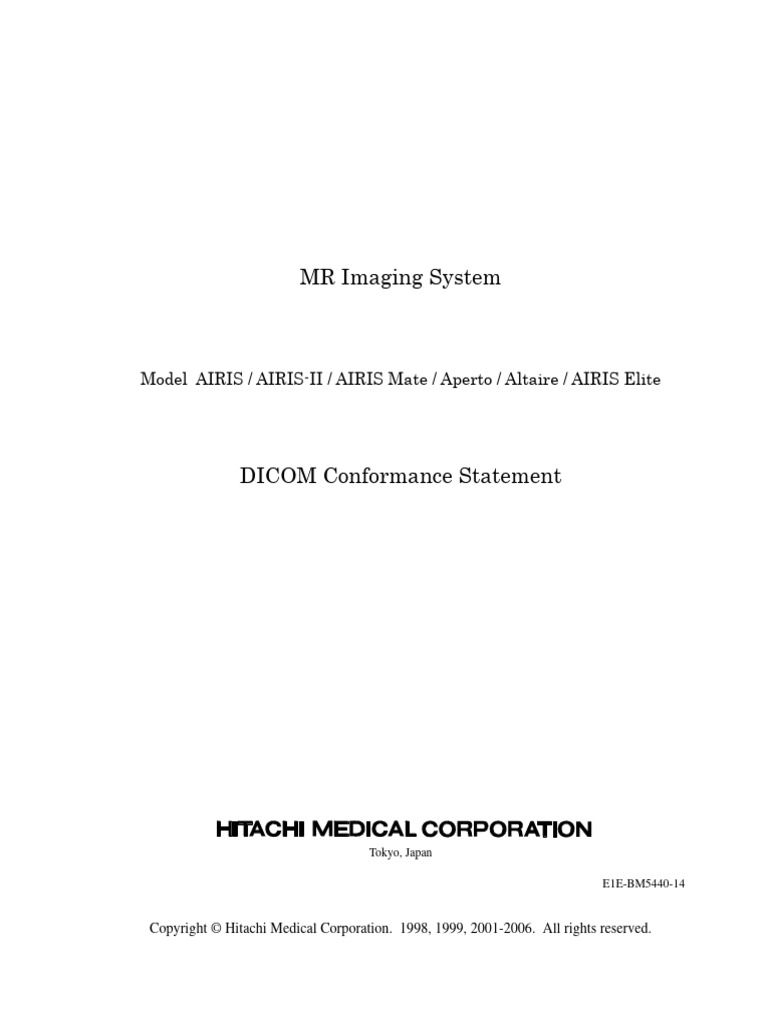 DICOM Conformance Statement | PDF | Databases | Computing