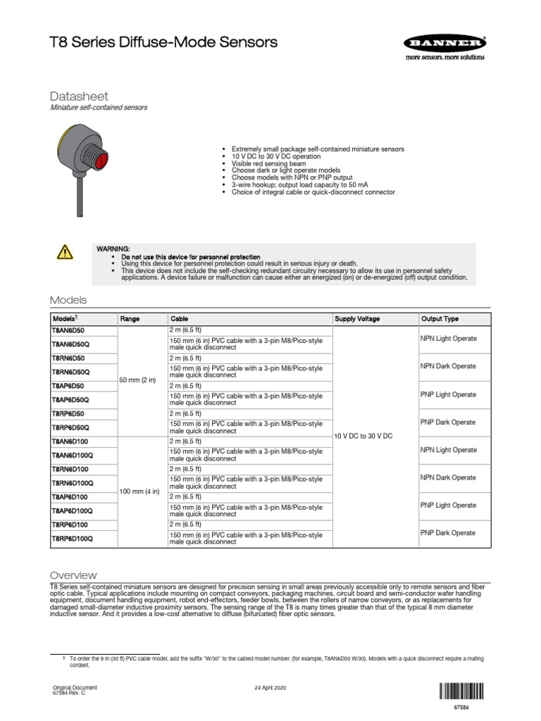 Datasheet Diffuse Sensor Pdf Bipolar Junction Transistor