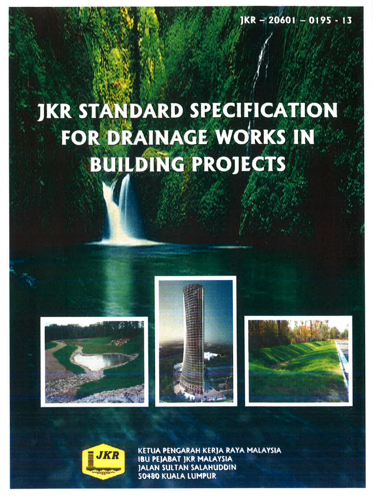 JKR Standard Specification For Drainage Works in BUilding Projects | PDF