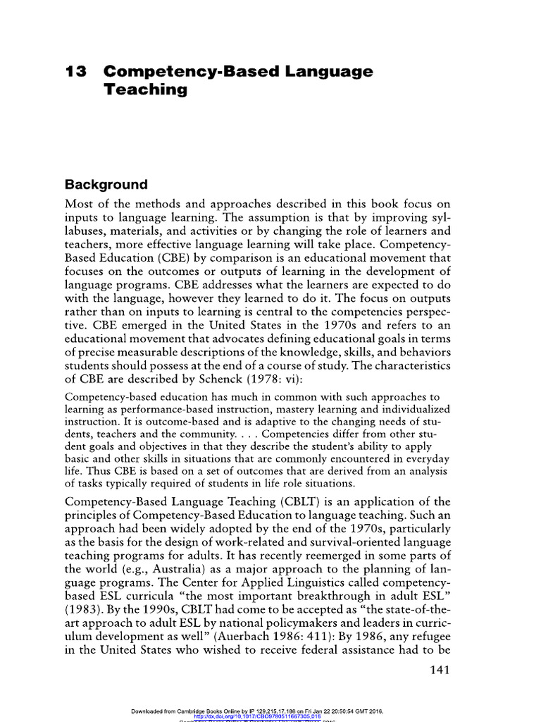 competency based learning | PDF