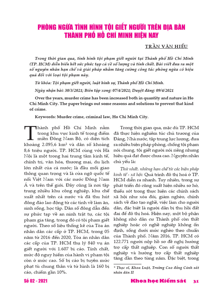 TCKHKS+so+2.2021 Tran+Van+Hieu | PDF