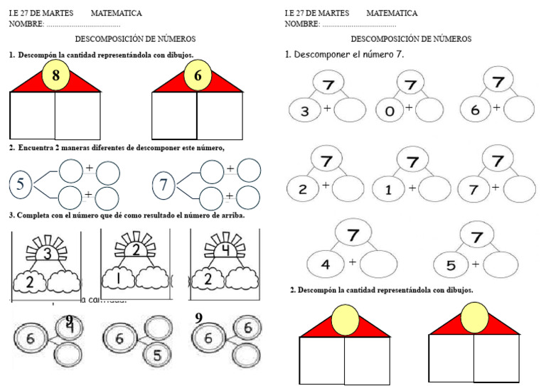 Descomposición de Números | PDF