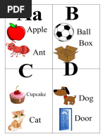Colorful Illustrative Alphabet Flashcards | PDF