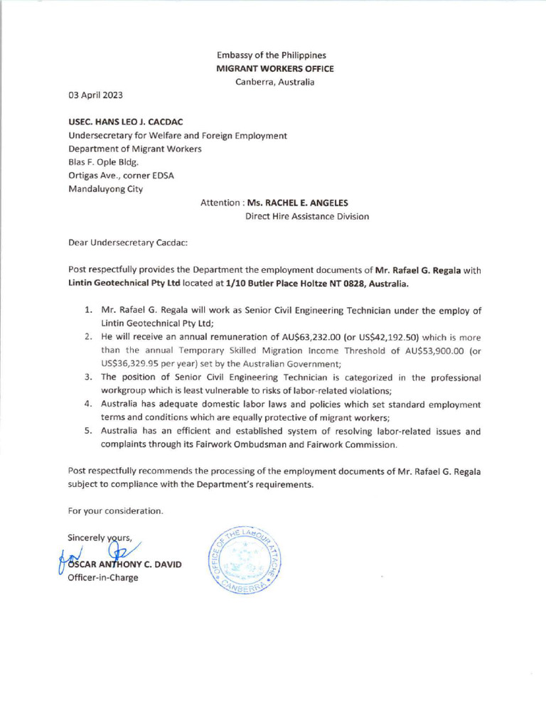 POLO ENDORSEMENT LETTER | PDF