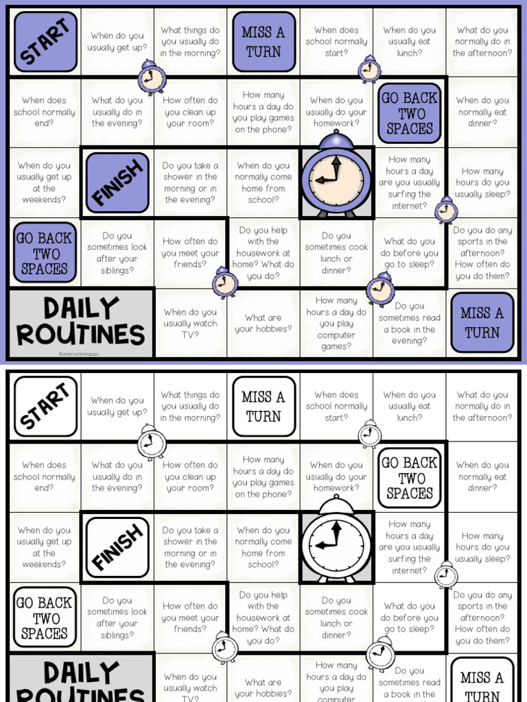 Daily Routines and Activities Guide | PDF | Meal | Eating Behaviors Of ...