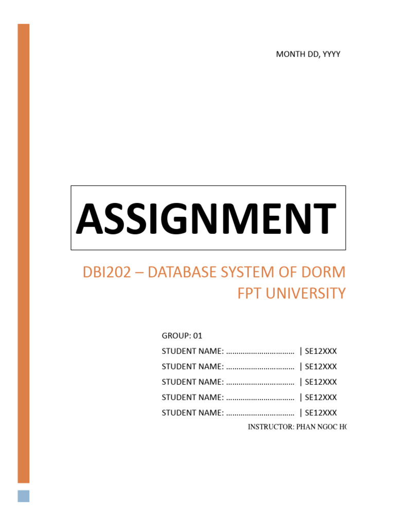 Report Assigment Sample DBI202 | PDF | Table (Database) | Database Index